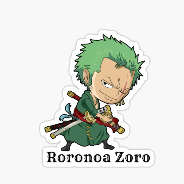 "RORONOA ZORO 1999" Sticker for Sale by CTNBY1 | Redbubble