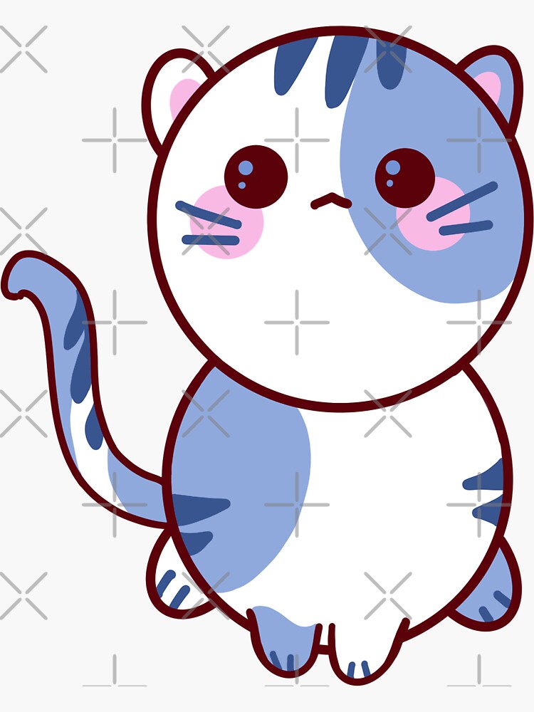 "Milky Cat" Sticker for Sale by KnacksByTandy | Redbubble