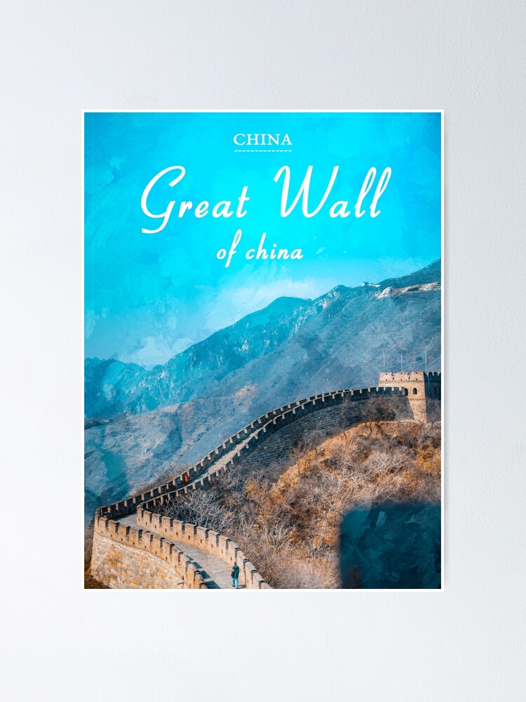 "Great Wall of China China Travel" Poster for Sale by PostersStickers ...