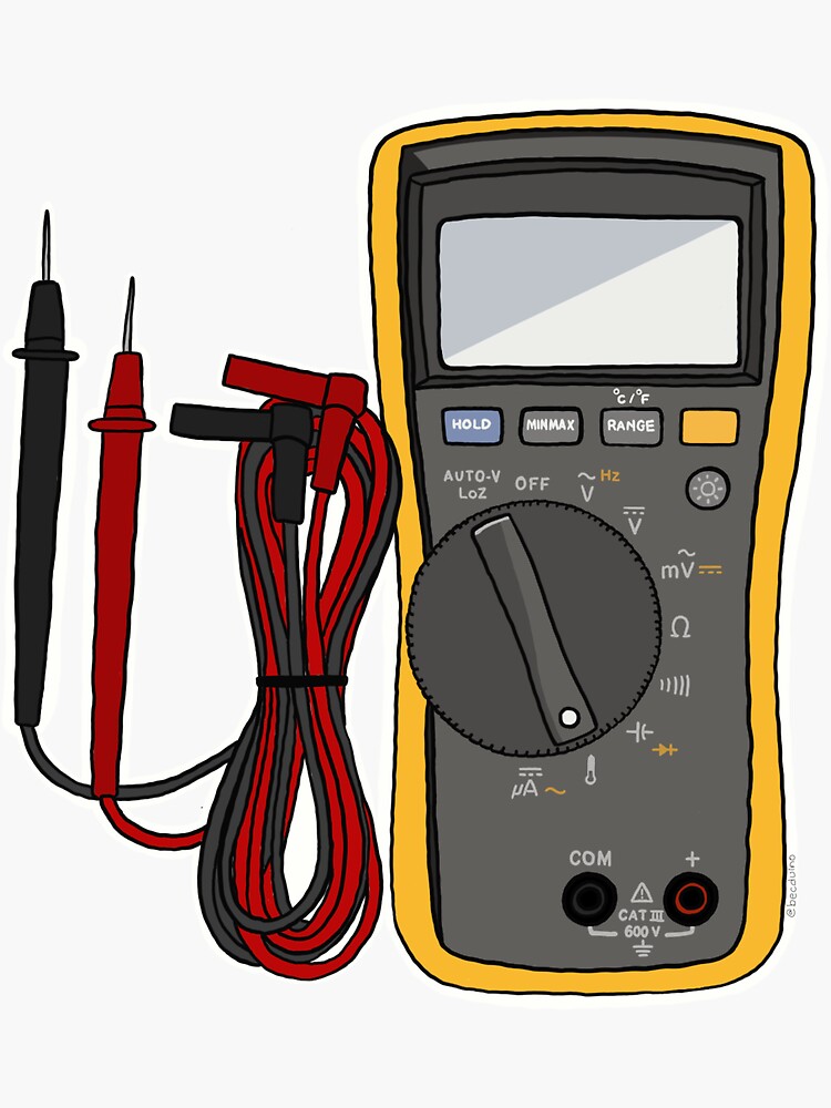 "Multimeter" Sticker for Sale by trashduino | Redbubble