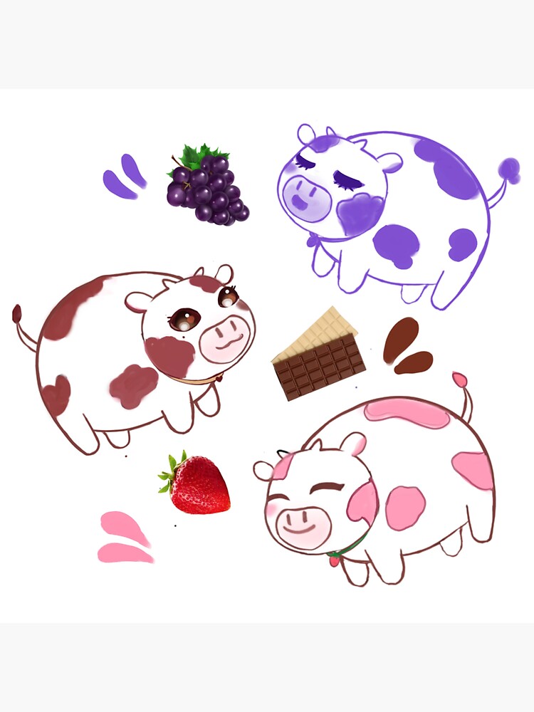 "Flavoured Cow" Sticker for Sale by Daiarts | Redbubble