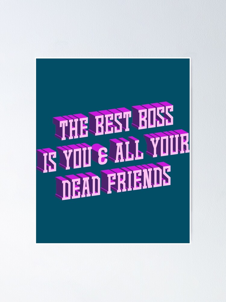 "The Best Boss " Poster for Sale by RON-CASHOP | Redbubble