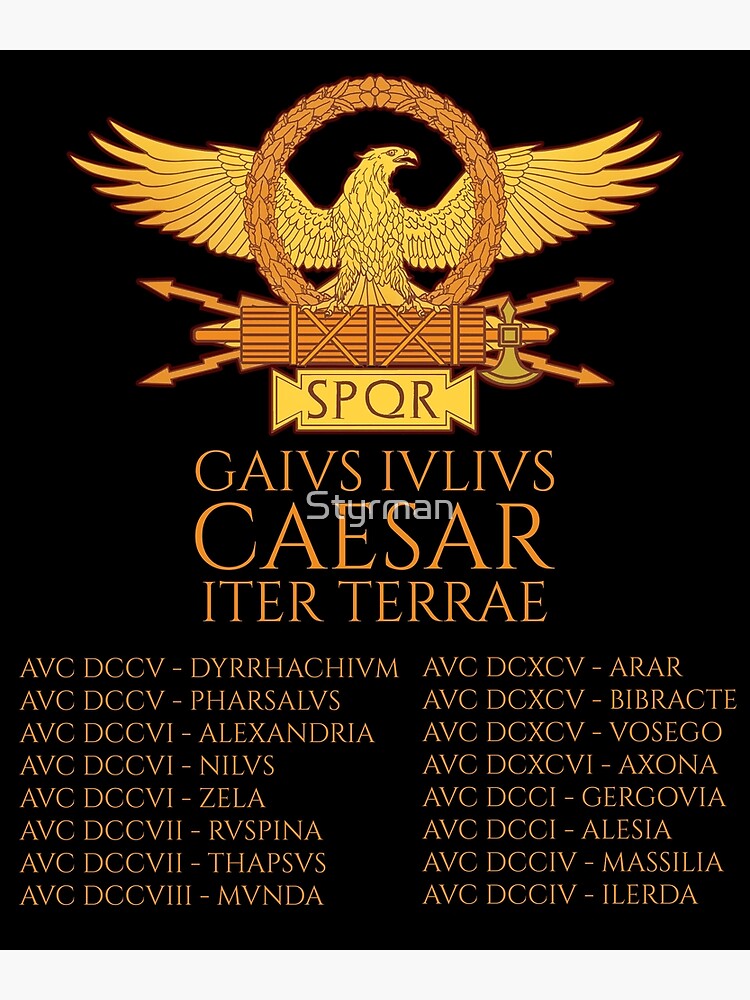 "Gaius Iulius Caesar Iter Terrae - Ancient Roman History - Classical ...