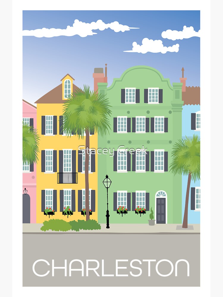"Charleston South Carolina" Sticker for Sale by staceycreek | Redbubble