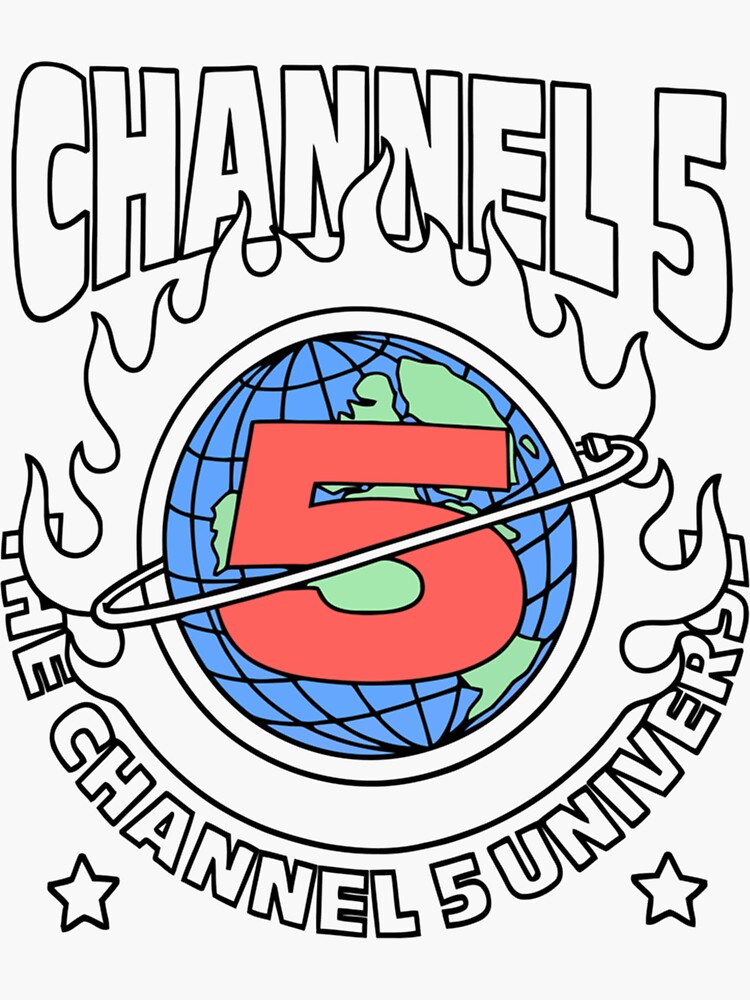 "Channel 5 Merch The Channel Five Universe" Sticker for Sale by ROBERTO ...
