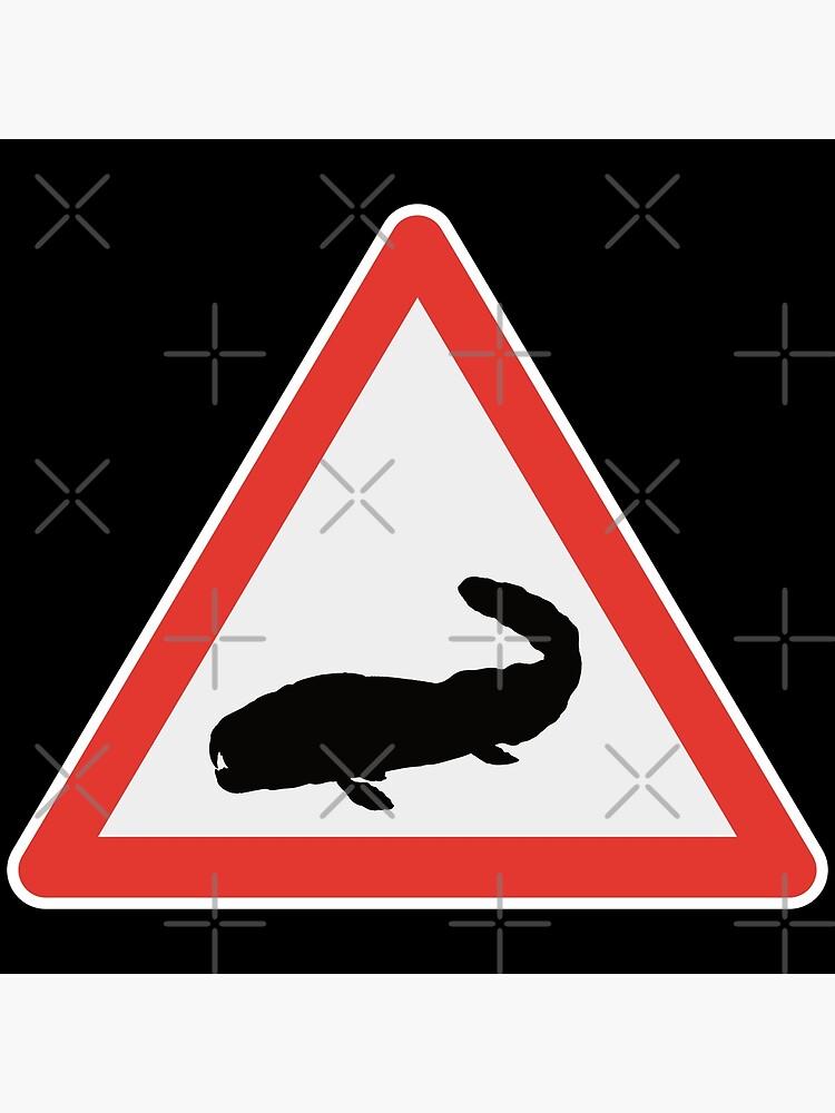 "Placodermi Dunkleosteus Prehistoric Fish Road Sign Devonian ...