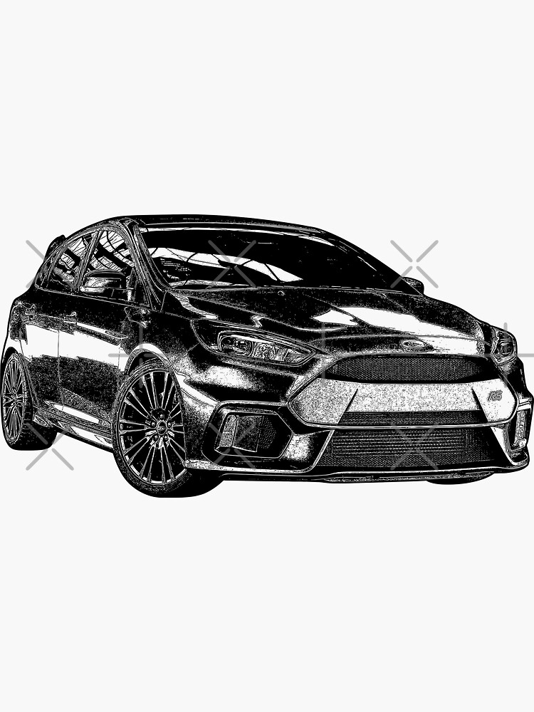 "Focus RS Sketch Art" Sticker for Sale by Arizka-Std | Redbubble