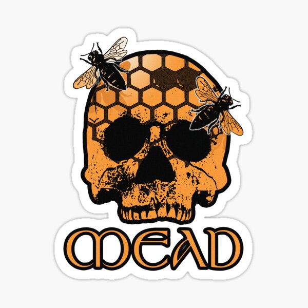 "MEAD SKULL" Sticker for Sale by Andy Paciorek | Redbubble