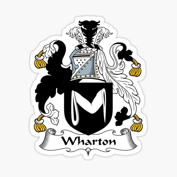 "Wharton " Sticker for Sale by HaroldHeraldry | Redbubble