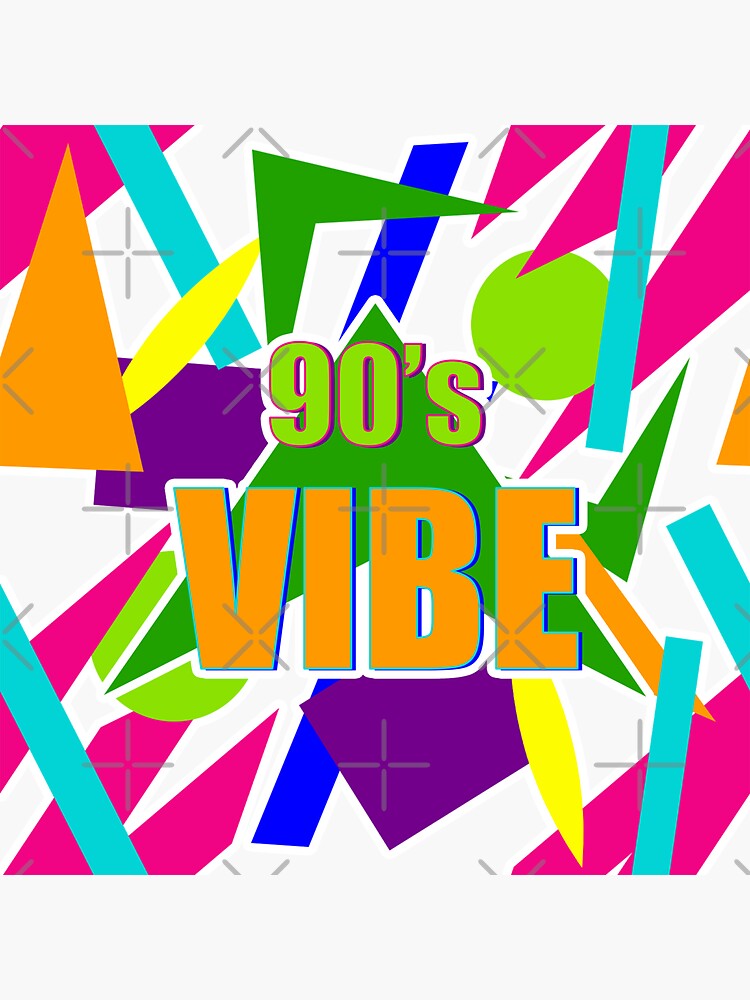 "90s Vibe Retro Design" Sticker for Sale by Nightreapers | Redbubble