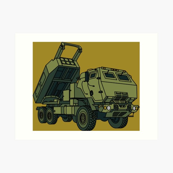 "High Mobility Artillery Rocket System (M142 HIMARS)" Art Print for ...