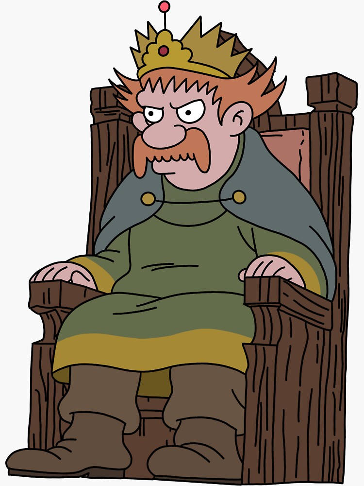 "King Zog" Sticker for Sale by DigitalRedesign | Redbubble