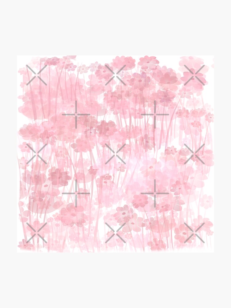 "Pink Flowers" Sticker for Sale by EllaBeckShop | Redbubble