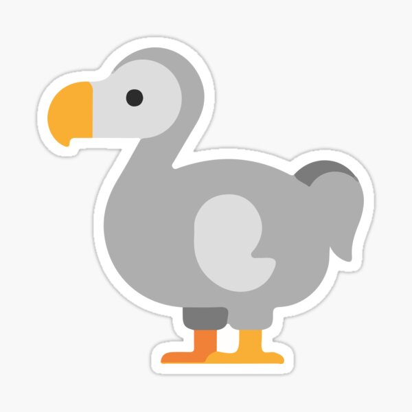 "Dodo emoji" Sticker for Sale by ThatBanana | Redbubble