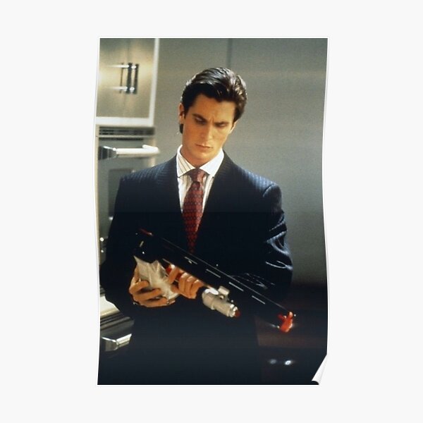 "American Psycho Patrick Bateman" Poster for Sale by Timotheedaddy ...