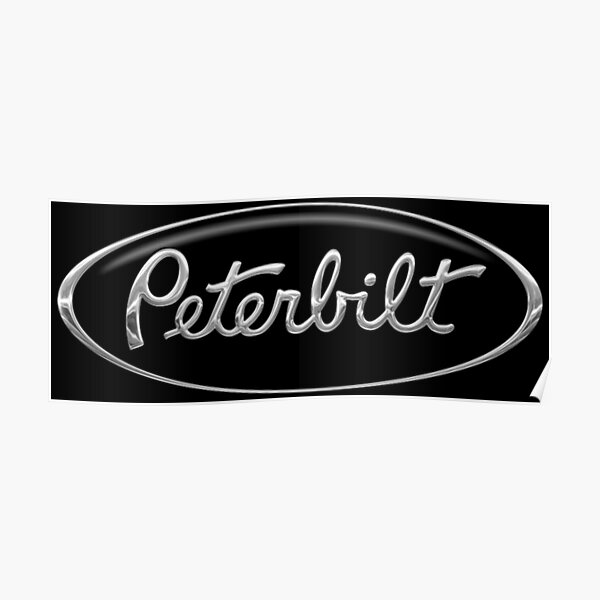 "Peterbilt truck logo metal" Poster for Sale by 1991vintage | Redbubble