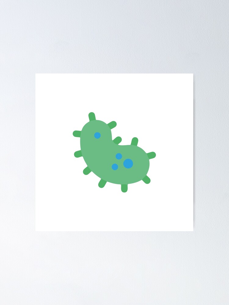 "Microbe emoji" Poster for Sale by ThatBanana | Redbubble