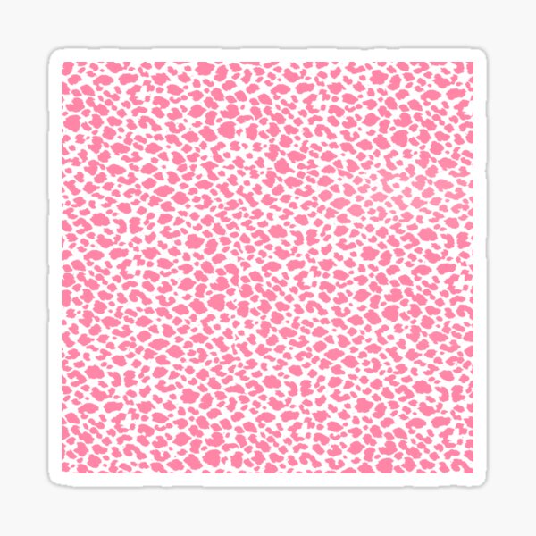 "Pink Cheetah Print" Sticker for Sale by EllaBeckShop | Redbubble