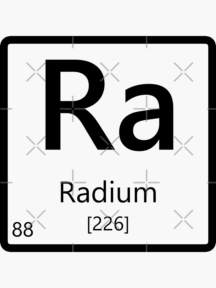 "Radium Periodic Table of Elements" Sticker for Sale by ele-mental ...