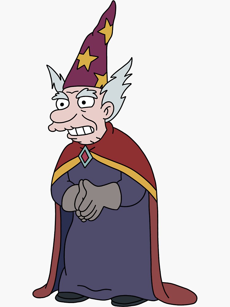 "Sorcerio the Wizard" Sticker for Sale by DigitalRedesign | Redbubble