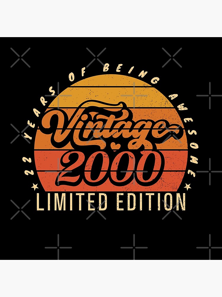 "22 Year Old Vintage 2000 Limited Edition 22th Birthday" Poster for ...