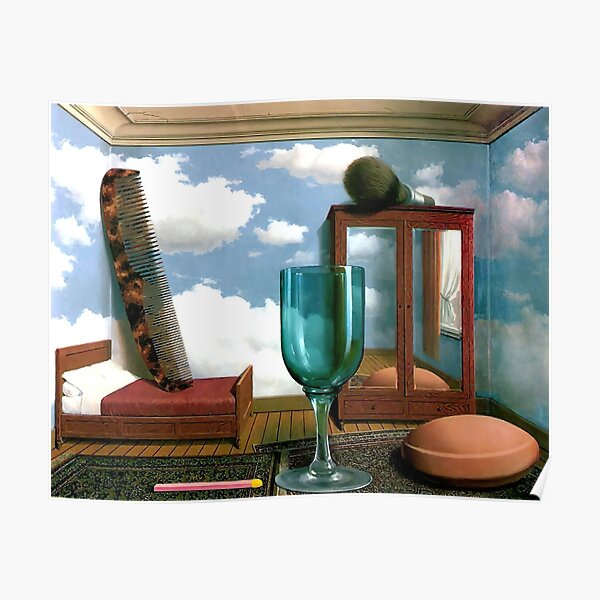 "Rene Magritte Personal values" Poster for Sale by Reda-Design | Redbubble