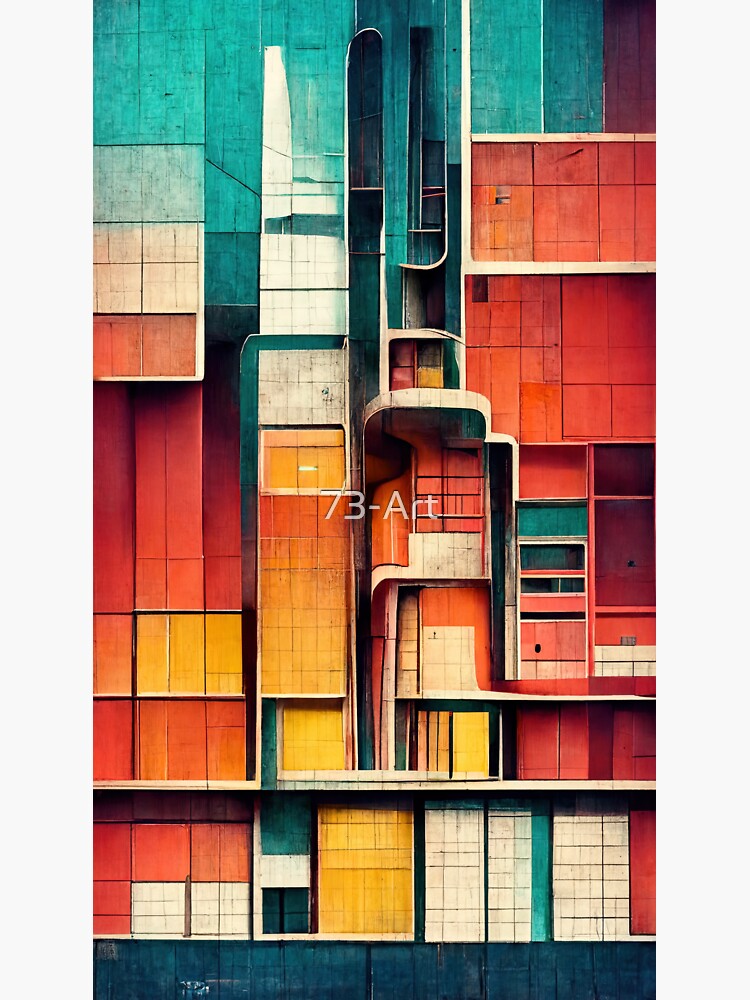 "Into the Abstract number 6" Sticker for Sale by 73-Art | Redbubble