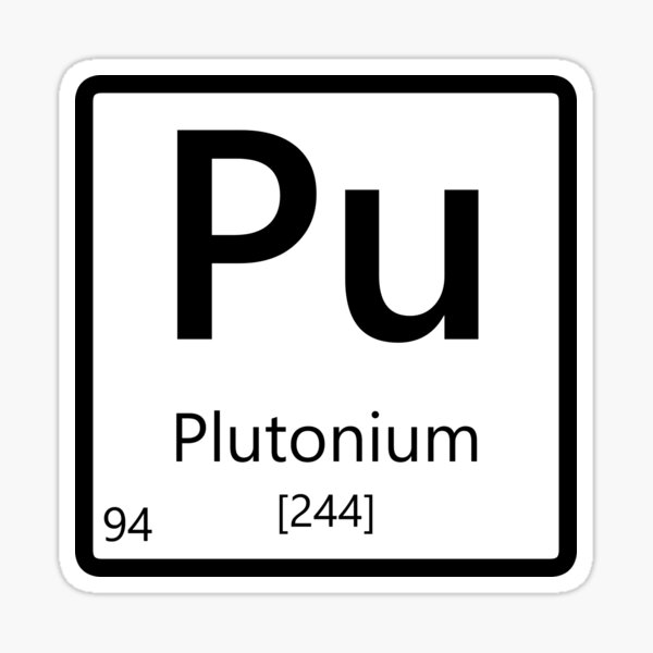 "Plutonium Periodic Table of Elements" Sticker for Sale by ele-mental ...
