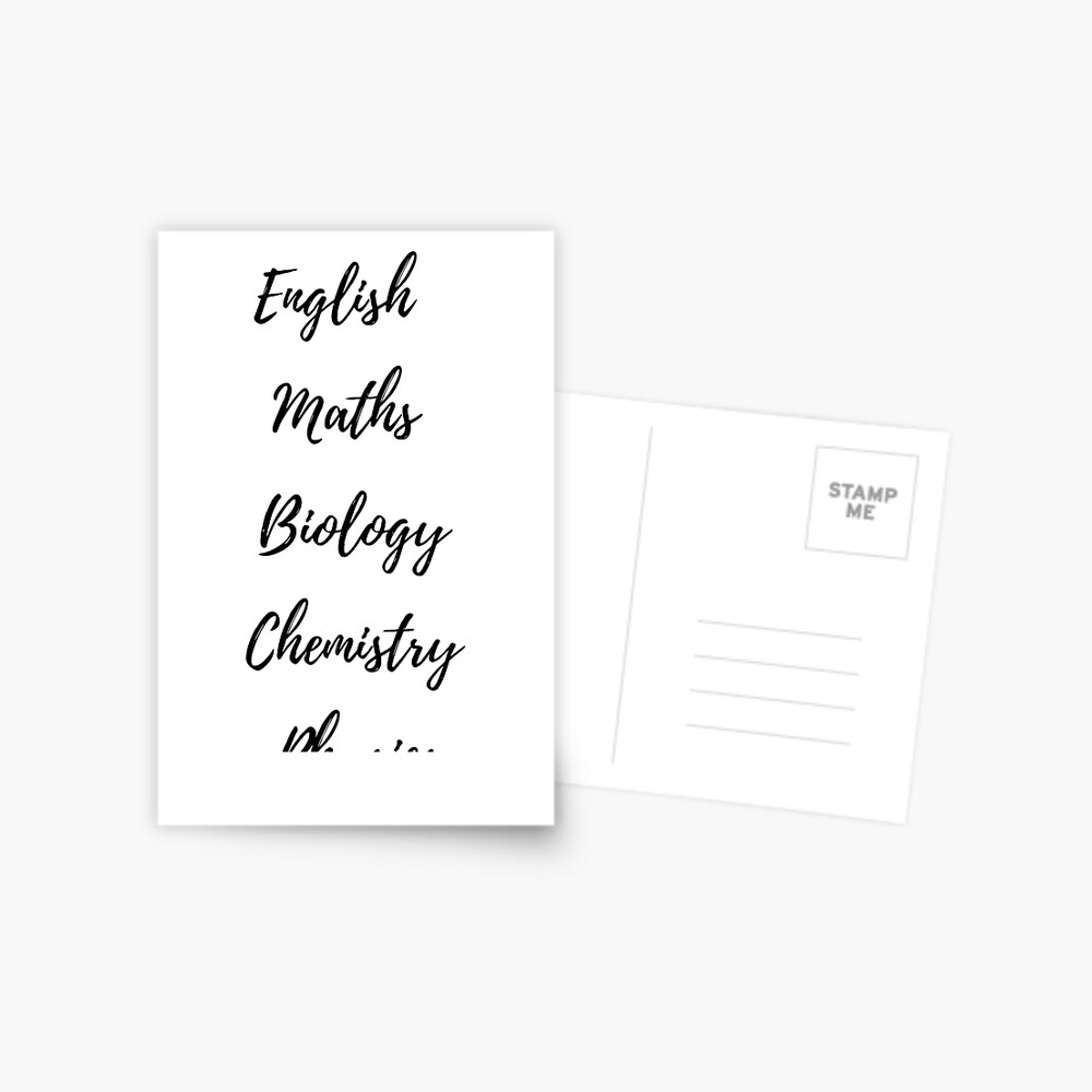 "Subject labels for science students - Biology, Chemistry, Physics ...