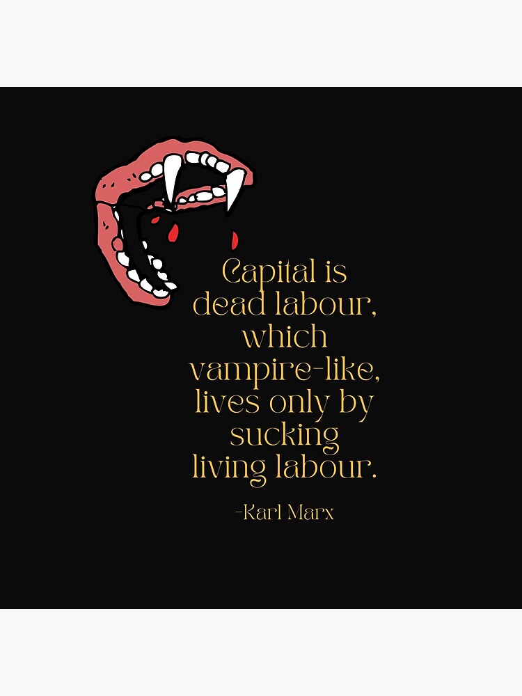 "Karl Marx: Capitalism, Labour and Vampires " Poster for Sale by ...