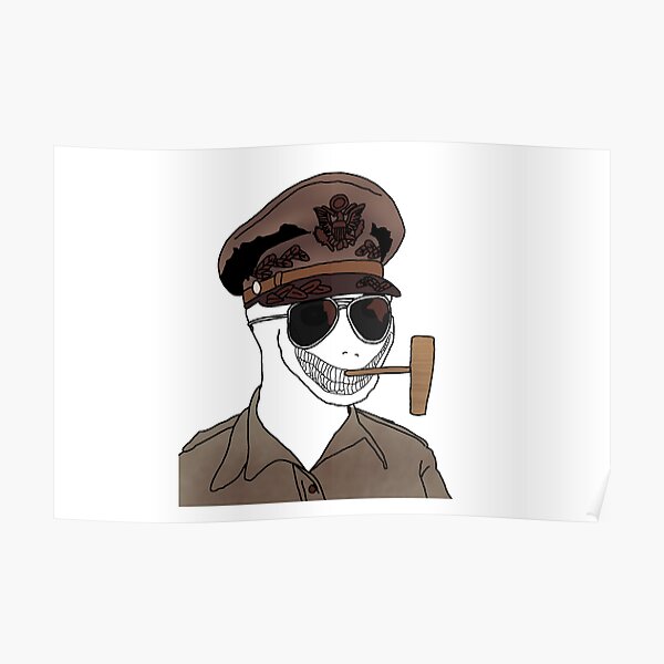 "Douglas MacArthur Wojak" Poster for Sale by GroovyJoe | Redbubble