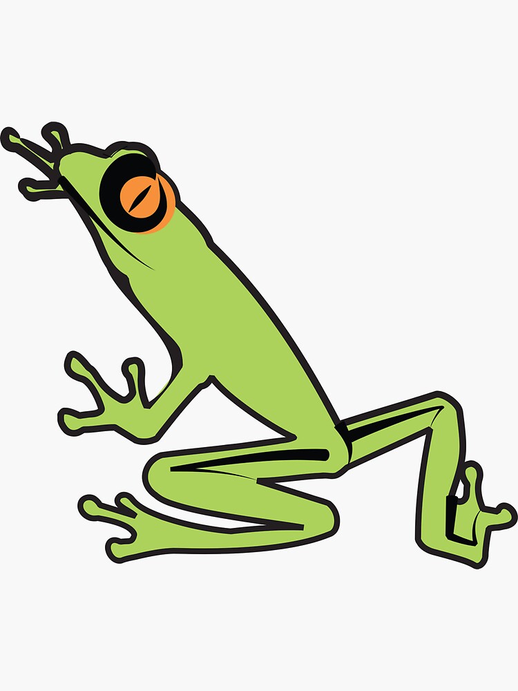 "Amazon Rainforest Tree Frog " Sticker for Sale by evisionarts | Redbubble