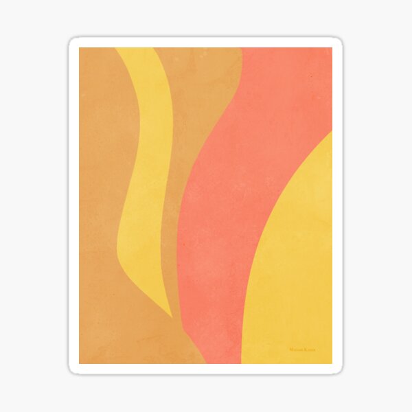 "Heat waves - Abstract nature #17" Sticker for Sale by Madamekaiser ...
