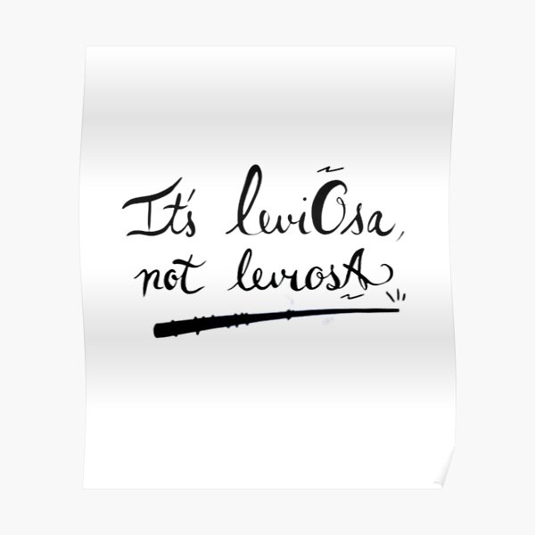 "Its LeviOsa Wand" Poster for Sale by HarryMagicPlace | Redbubble