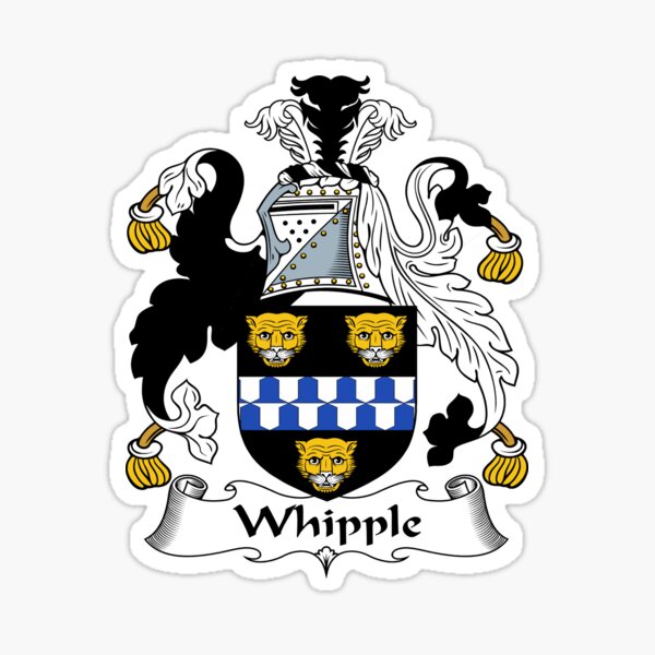 "Whipple " Sticker for Sale by HaroldHeraldry | Redbubble