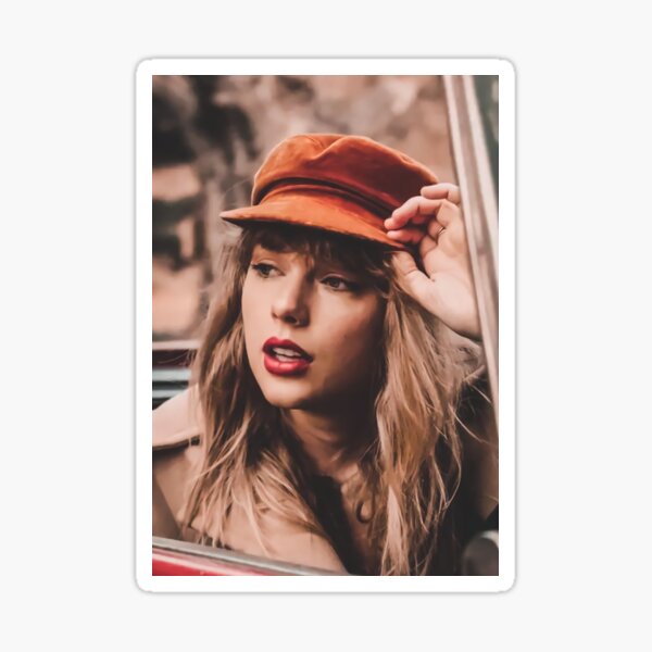"Taylor Swifts Singer Beautiful Red Versions" Sticker for Sale by ...