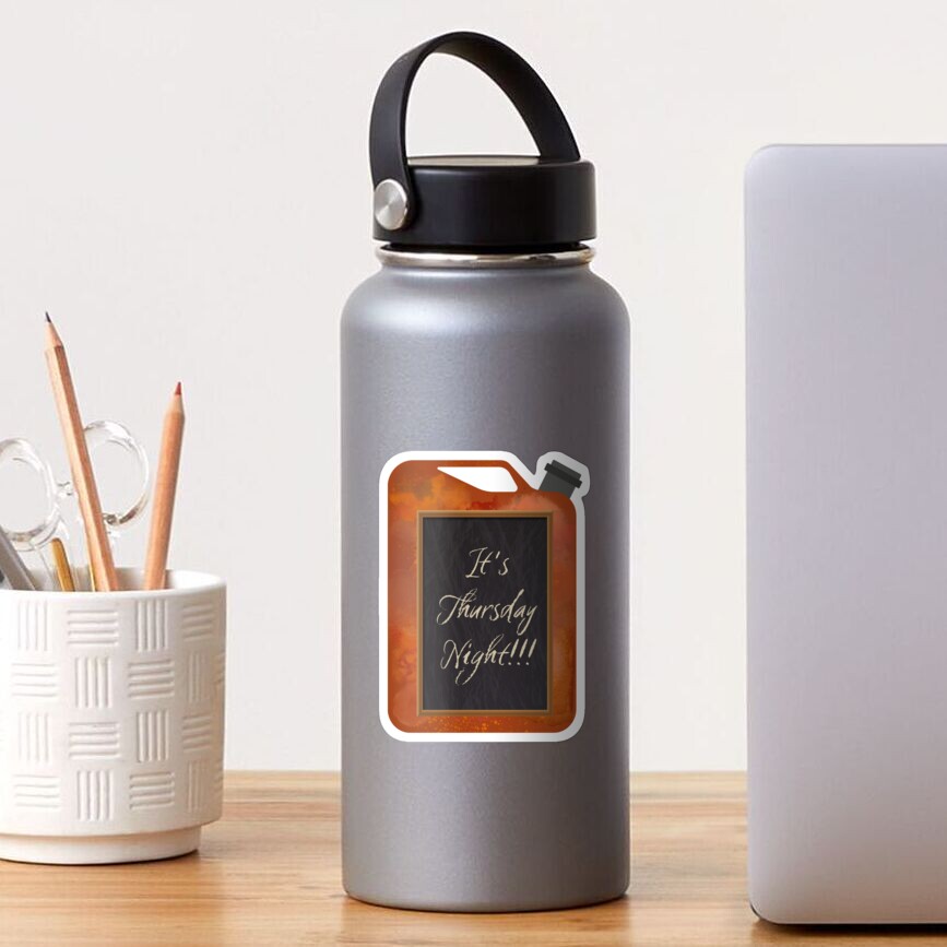 "Sam's Thursday Flask" Sticker for Sale by ArtInKind | Redbubble