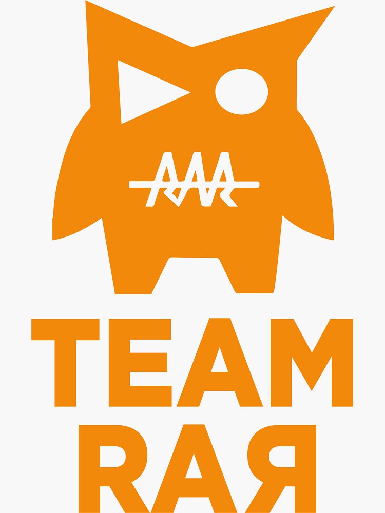 "Team Rar Merch Teamrar Logo" Sticker for Sale by ParotterShop | Redbubble