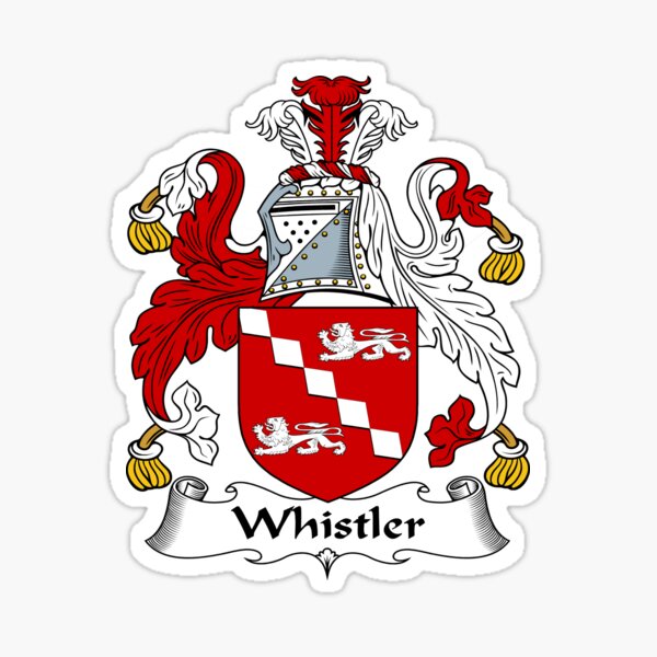 "Whistler " Sticker for Sale by HaroldHeraldry | Redbubble