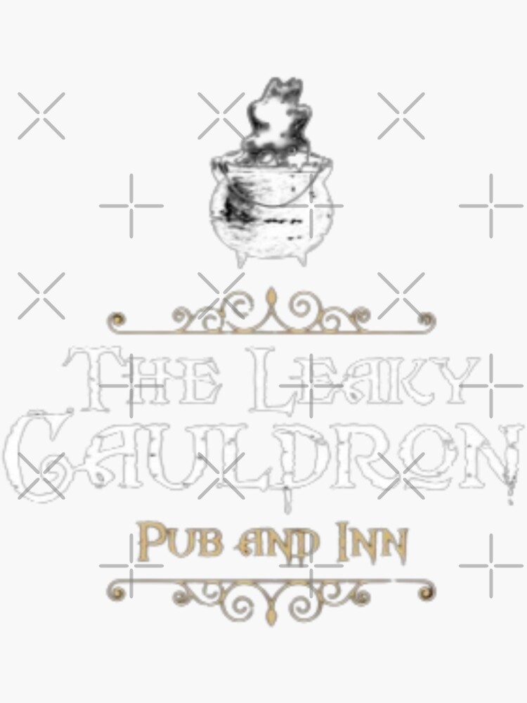 "The Leaky Cauldron Pub and Inn" Sticker for Sale by HarryMagicPlace ...