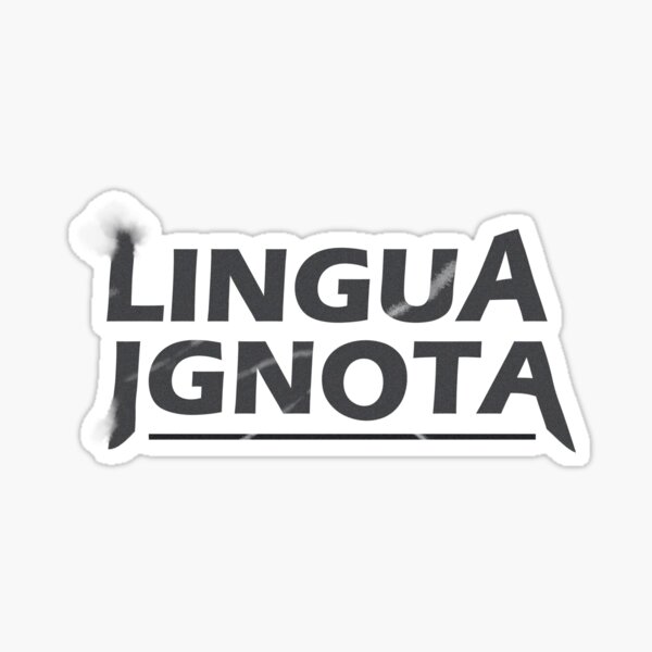 "Lingua Ignota Fan Logo" Sticker for Sale by Adxastra | Redbubble