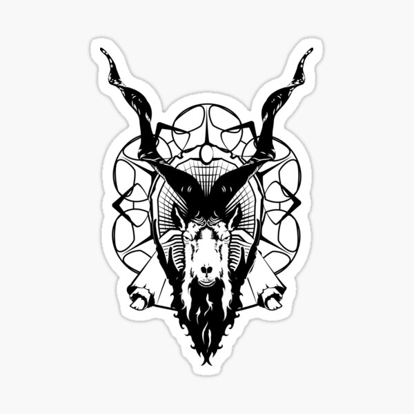 "Markhor Crest BW" Sticker by lillianripley | Redbubble