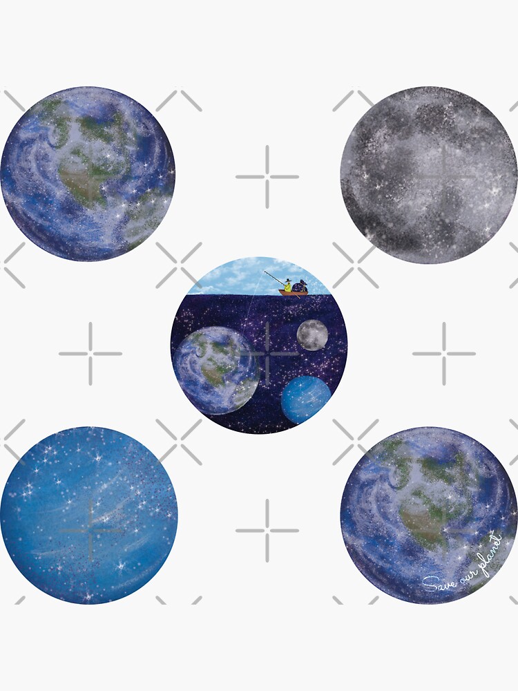 "Save our planets sticker pack #1" Sticker for Sale by Kokonut-Planet ...