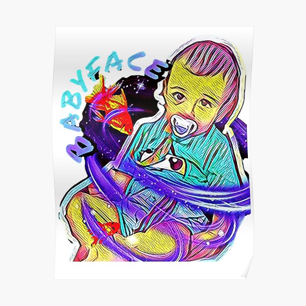 "BABYFACE" Poster for Sale by mdtlhm | Redbubble