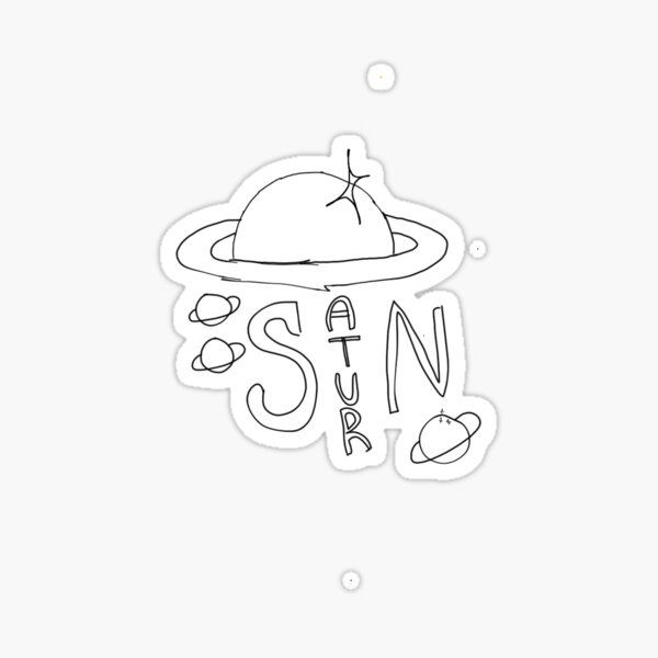 "Saturn" Sticker for Sale by MIbrahim9 | Redbubble