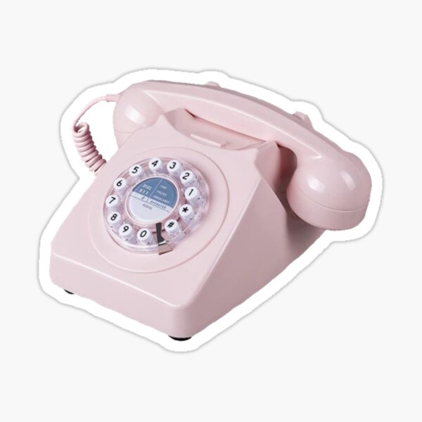 "vintage telephone" Sticker for Sale by choochuu | Redbubble