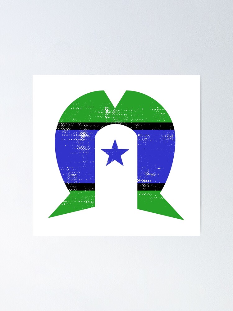 "Torres Strait Island Flag [Worn Design]" Poster for Sale by ...