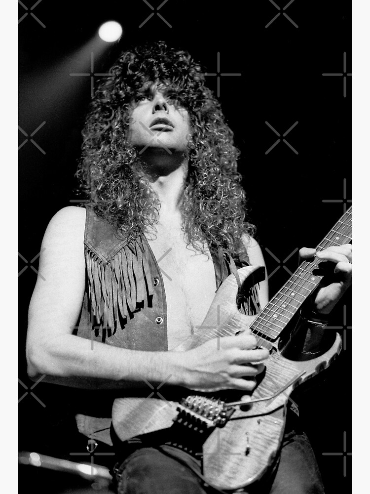 "Reb Beach - Winger - BW Photograph" Sticker for Sale by ConcertImages ...