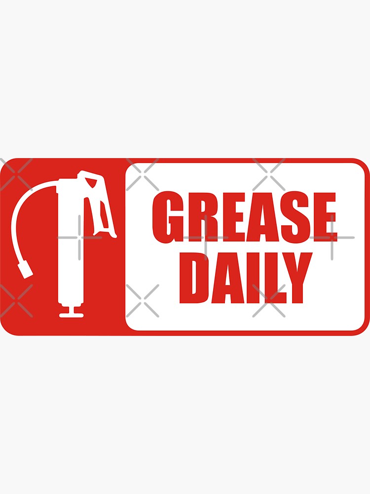 "Grease Daily" Sticker for Sale by Doacts | Redbubble