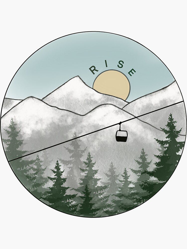 "Rise!" Sticker for Sale by ColleenBrill | Redbubble